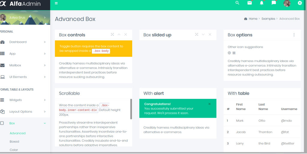 Advanced Box - MultiPurpose Themes