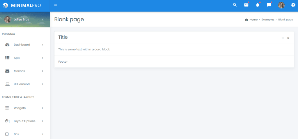 Minimal Pro - Responsive Bootstrap 4 Admin Template