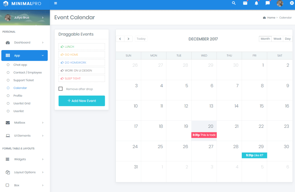 Minimal Pro - Responsive Bootstrap 4 Admin Template