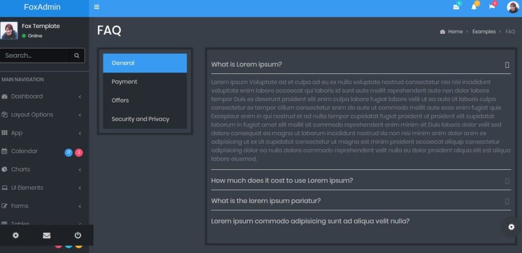 Fox - Multipurpose Bootstrap 4 Admin Dashboard Template + UI Kit