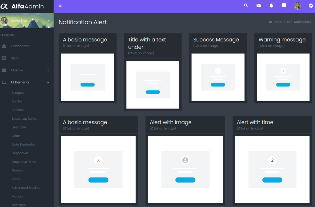notification alert - MultiPurpose Themes