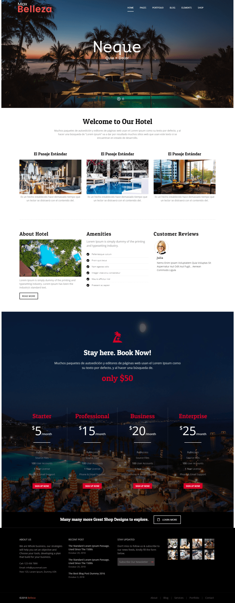 Hotel - Responsive WordPress Themes For MultiPurpose