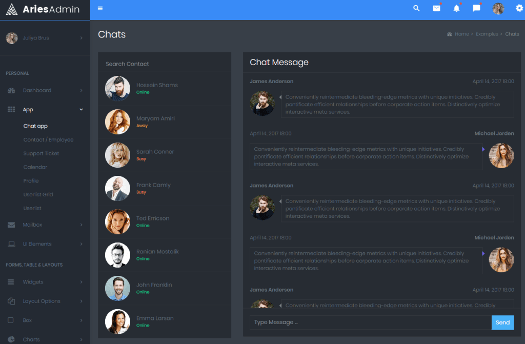 Aries Admin - Responsive Bootstrap 4 Admin, Dashboard & WebApp Template