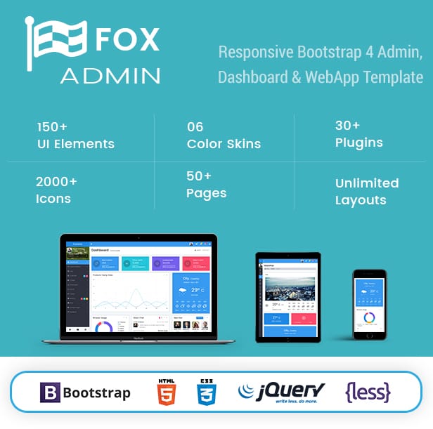 fox admin - MultiPurpose Themes
