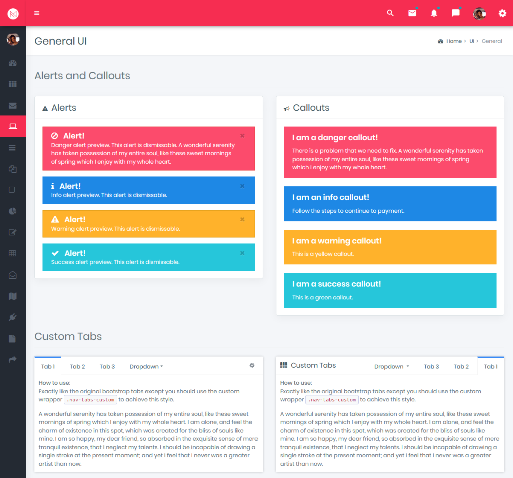 Minimal Lite Mini Sidebar - Responsive Bootstrap Admin Templates