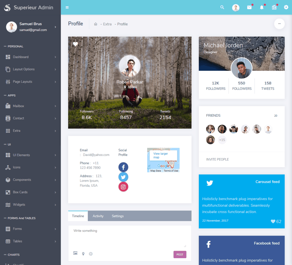 Superieur Analytics - Responsive Bootstrap Admin Templates
