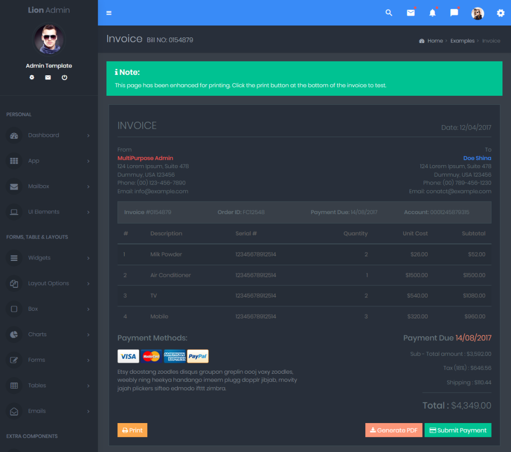 Outstanding Admin Templates For Your Web Applications