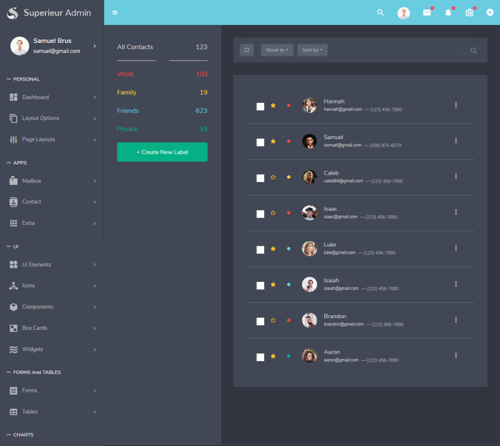 Superieur Bootstrap HTML Admin Panel Template | Admin Dashboard UI