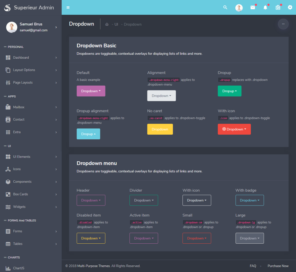 Superieur Bootstrap HTML Admin Panel Template | Admin Dashboard UI