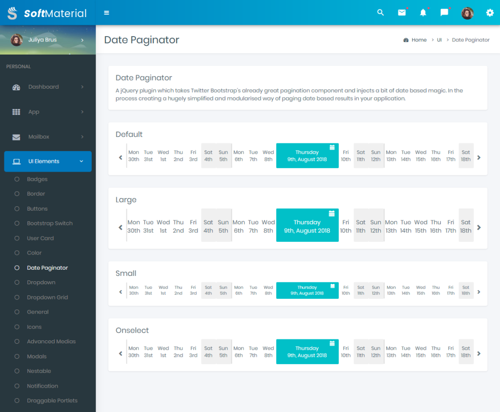 Soft Material Stock Market Bootstrap Admin Templates & Dashboard