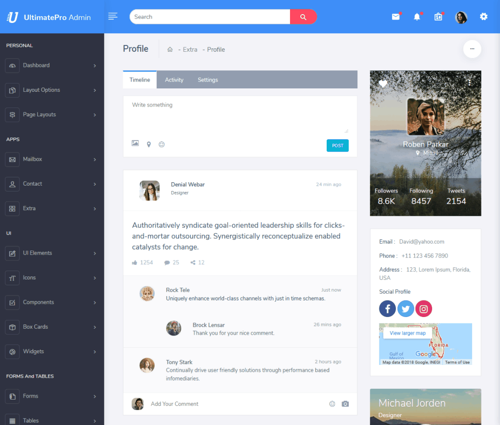 UltmatePro - Bootstrap Admin Templates & Dashboard