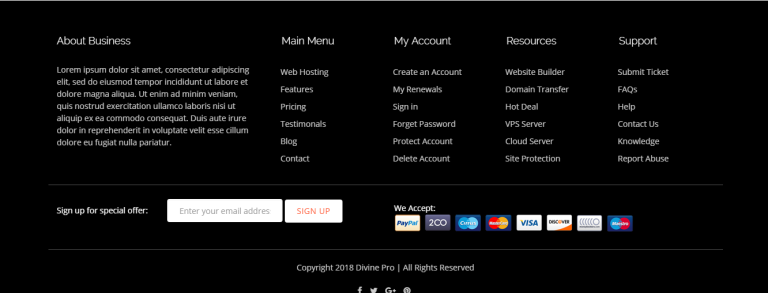 Restaurant Business Premium HTML Templates of 2018