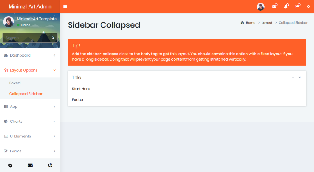 Minimal Art Admin Dashboard Template - MultiPurpose Themes