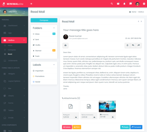 Minimal elite Admin - Bootstrap 4 Admin Dashboard Templates and WebApps ...