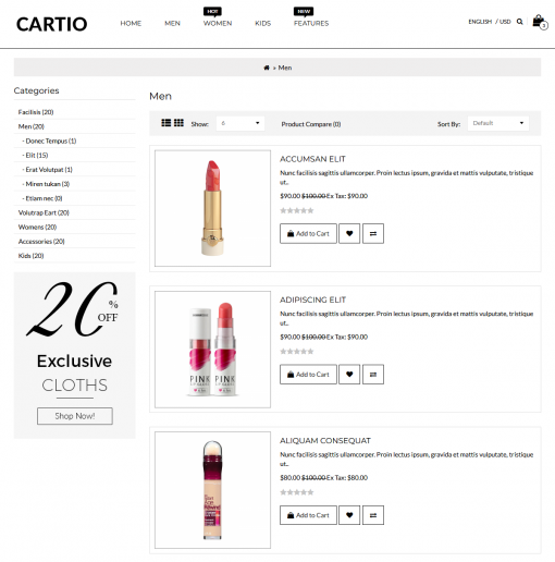 Cartio - Multi-Purpose Premium OpenCart Themes - MultiPurpose Themes