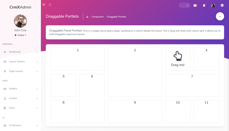 CrmX Hospital Responsive Admin Dashboard - MultiPurpose Themes