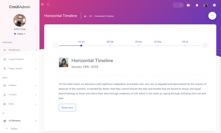 CrmX Hospital Responsive Admin Dashboard - MultiPurpose Themes