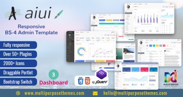 AIUI-Admin-Dashboard-Template-850x450 (2) - MultiPurpose Themes