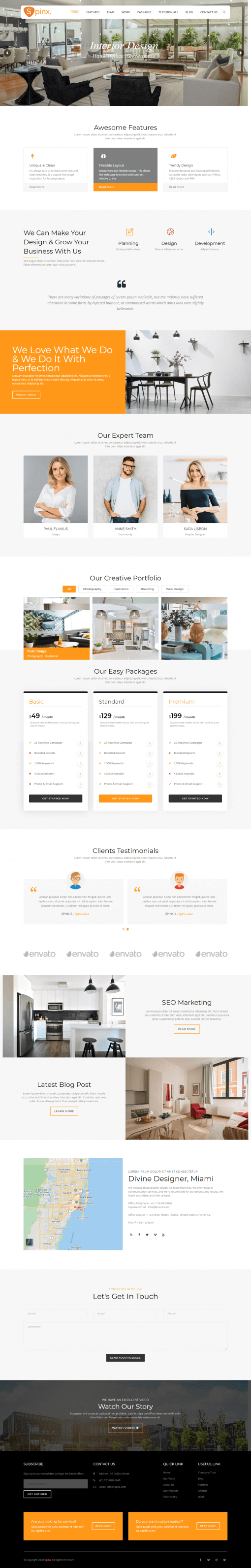 Interior Design Multipurpose Responsive HTML Template | HTML Template