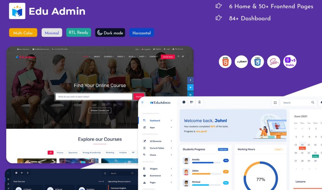 Education Courses HTML Templates - MultiPurpose Themes