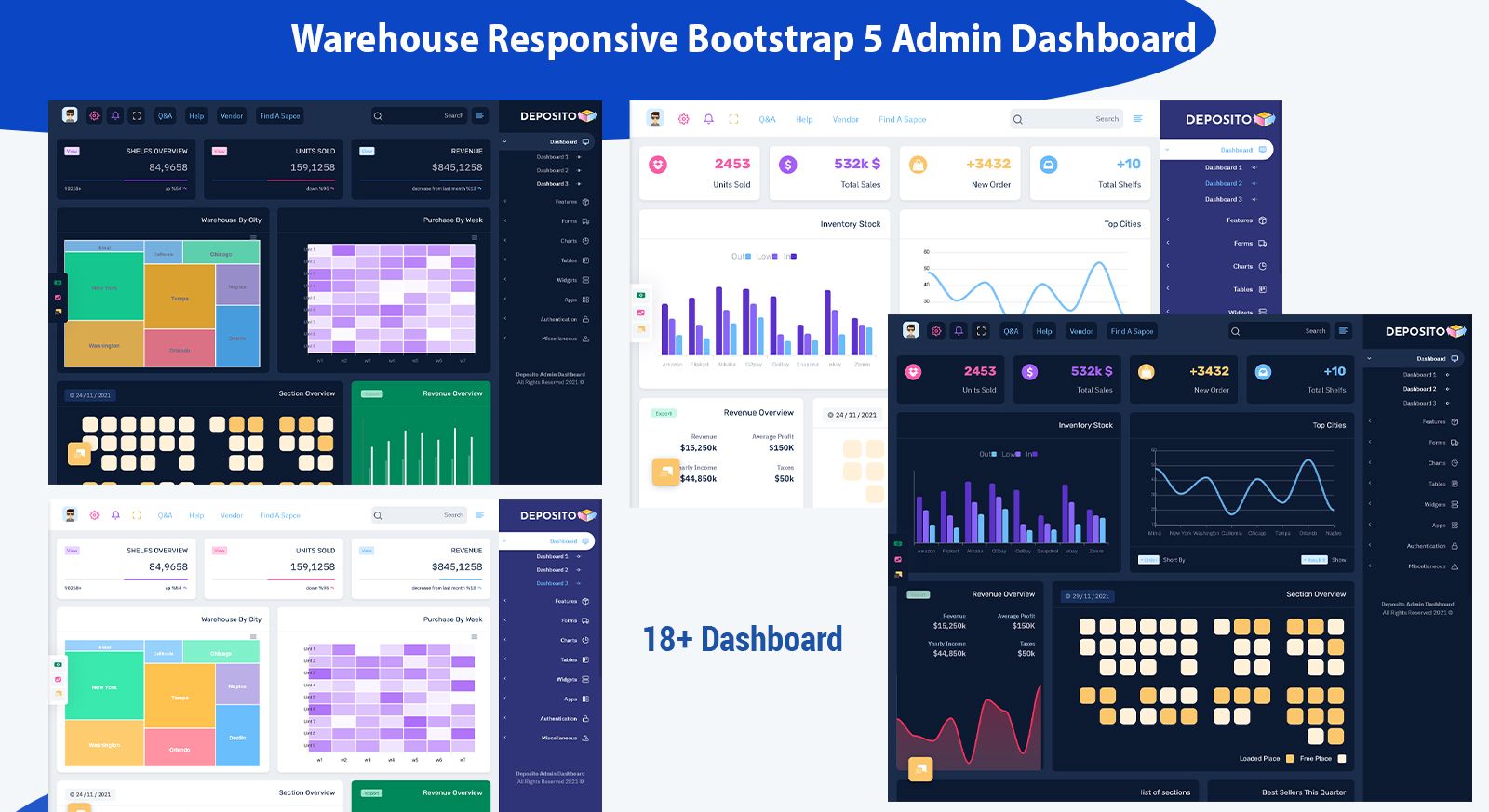 Bootstrap 5 Admin Dashboard - MultiPurpose Themes