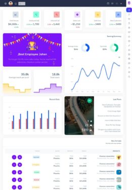 Sunny Dashboard Template - MultiPurpose Themes
