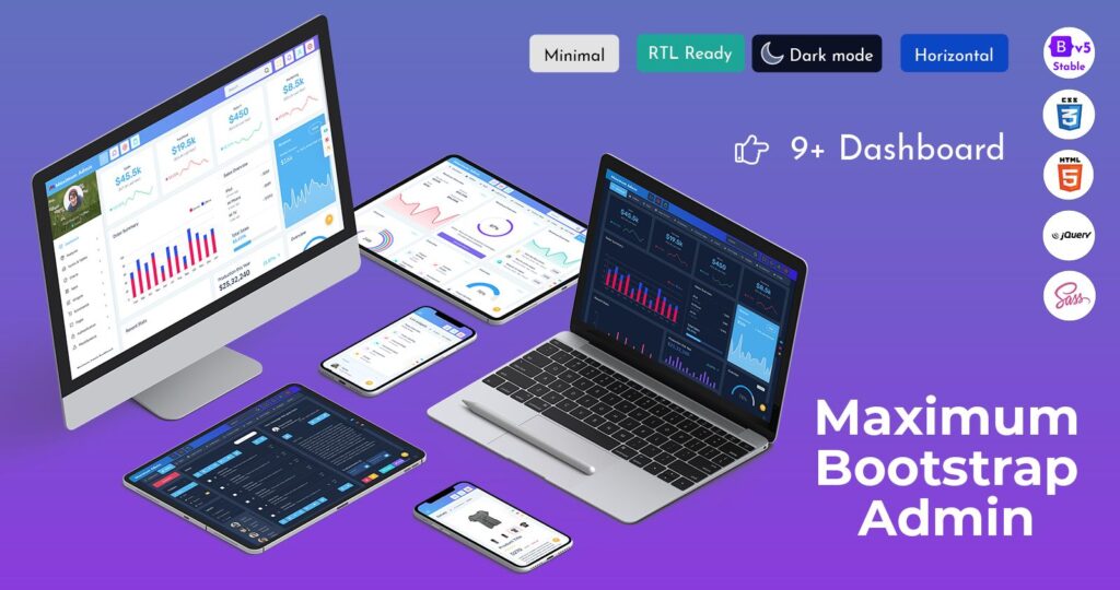 Bootstrap Admin Dashboard - MultiPurpose Themes