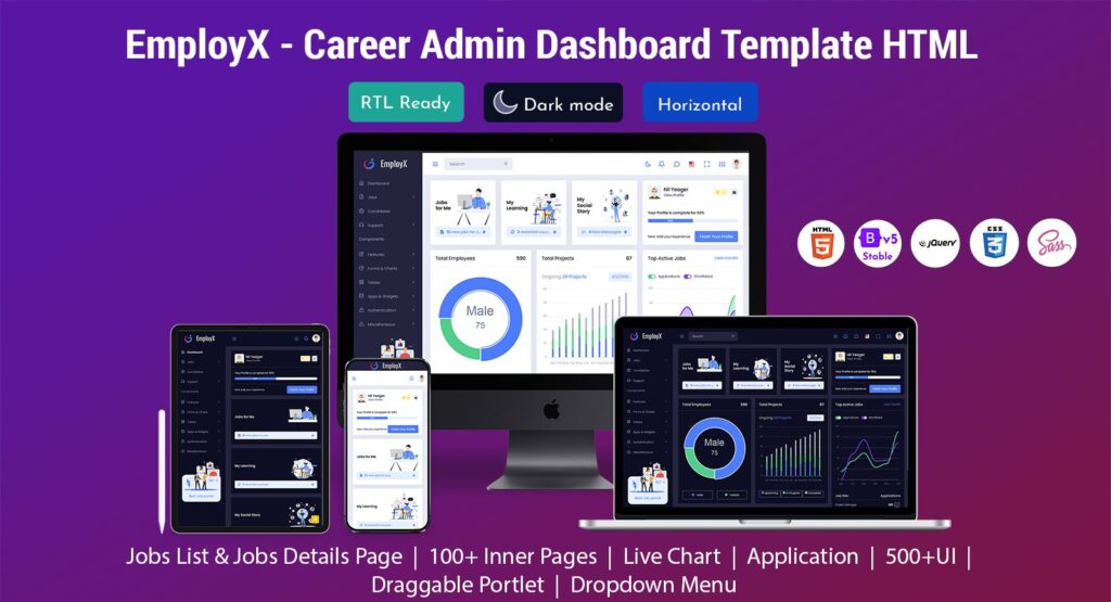 Career Admin Dashboard Template - MultiPurpose Themes Career Admin Dashboard Template - MultiPurpose Themes