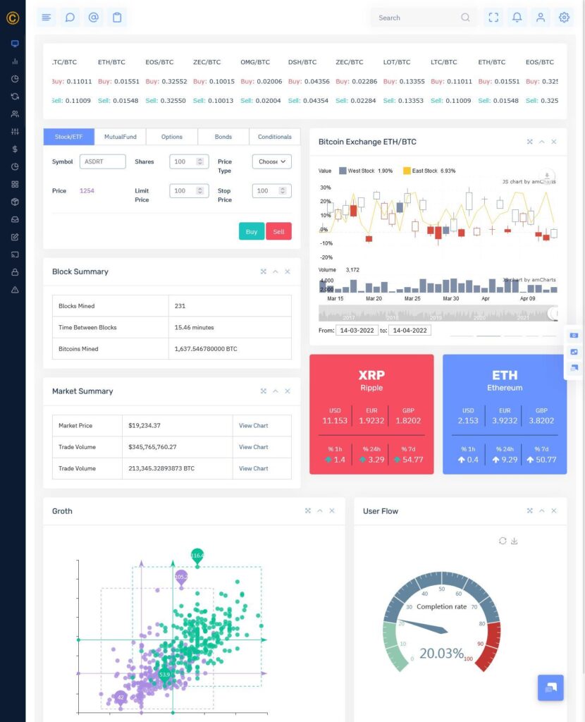 Crypto Admin - Responsive Cryptocurrency HTML Templates + Bitcoin ...