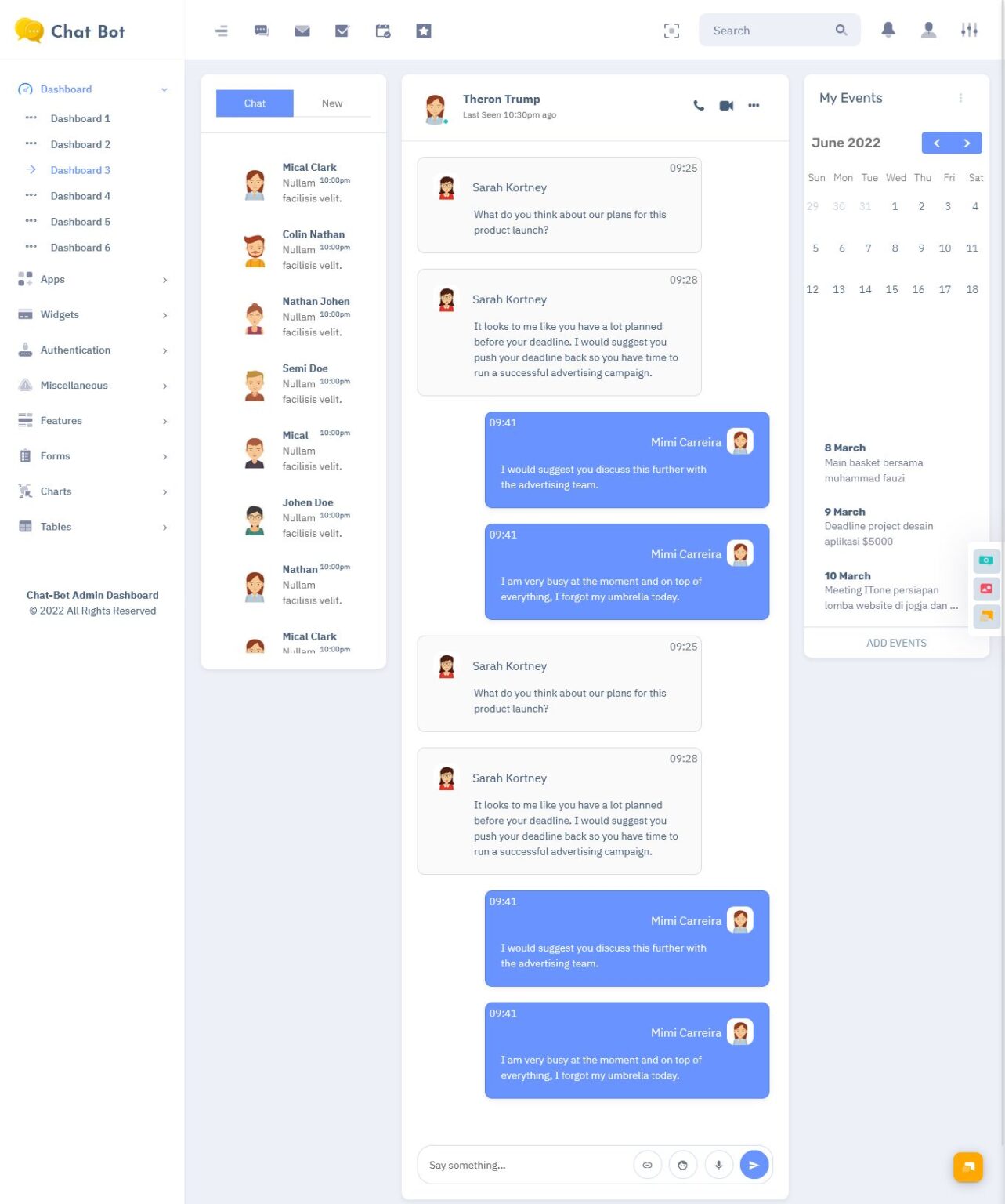Chat Bot Software Ui Framework With Bootstrap 5 Web Apps