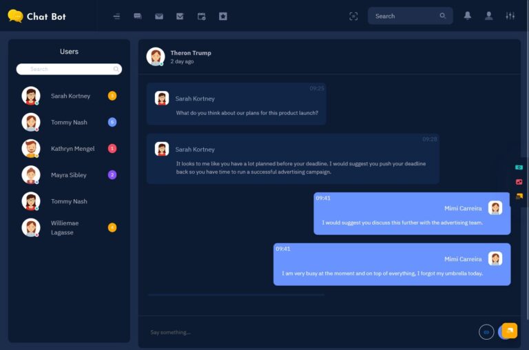 Chat Bot - Bootstrap Responsive Admin Dashboard & Web App Template