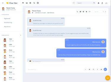 Responsive Bootstrap 5 Admin Dashboard Template - Chatbot
