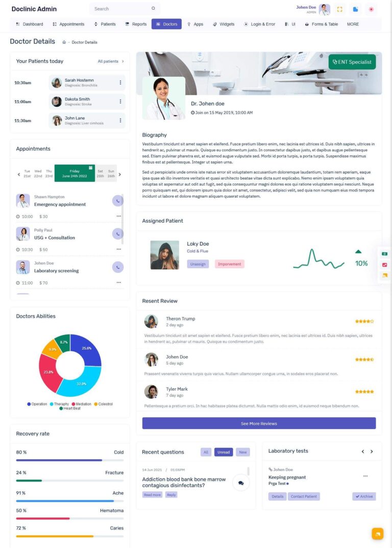 Medical Bootstrap 5 Admin Template For Your Medical Website