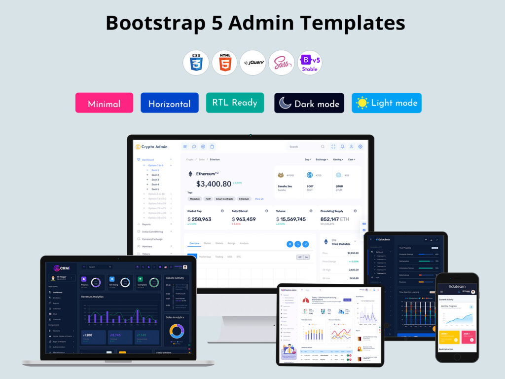 Bootstrap5-admin-template - MultiPurpose Themes