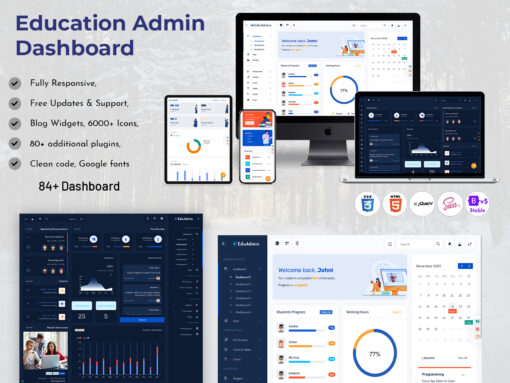 Education Admin Dashboard - MultiPurpose Themes