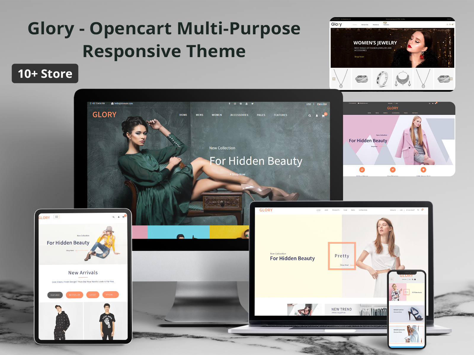 Multipurpose Responsive Premium OpenCart Theme - Glory