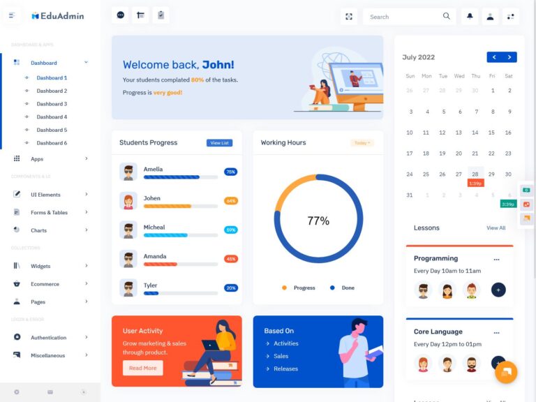 How To Get The Most Out Of Education LMS Dashboard Admin Template