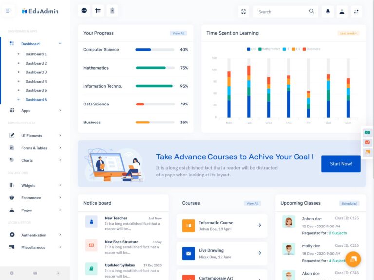 How To Get The Most Out Of Education LMS Dashboard Admin Template