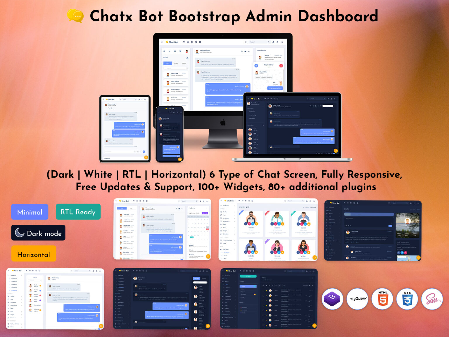 Chatbot - Bootstrap Admin Dashboard Template - MultiPurpose Themes