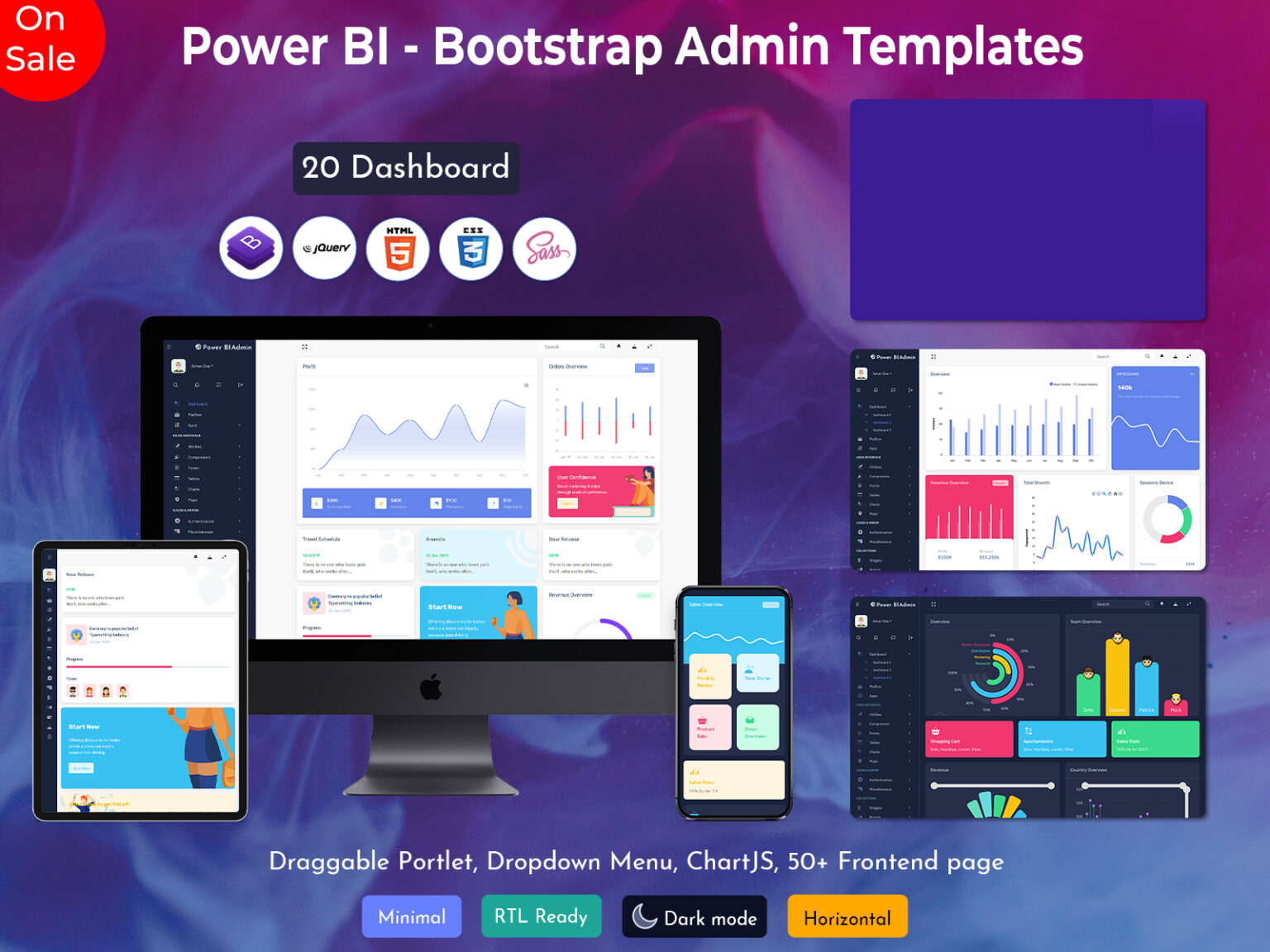 Power BI - Bootstrap Admin Templates - MultiPurpose Themes