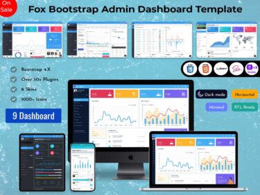Fox-Bootstrap-Admin-Dashboard-Template - MultiPurpose Themes