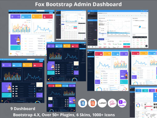 Fox Bootstrap Admin Dashboard Template (2) - MultiPurpose Themes
