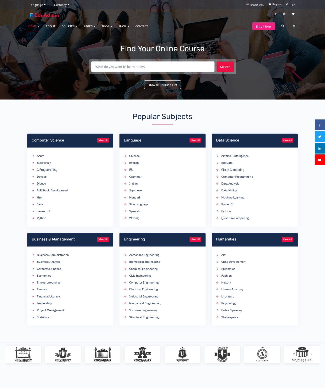 Best Bootstrap HTML to create an Online Course Dashboard in 2023