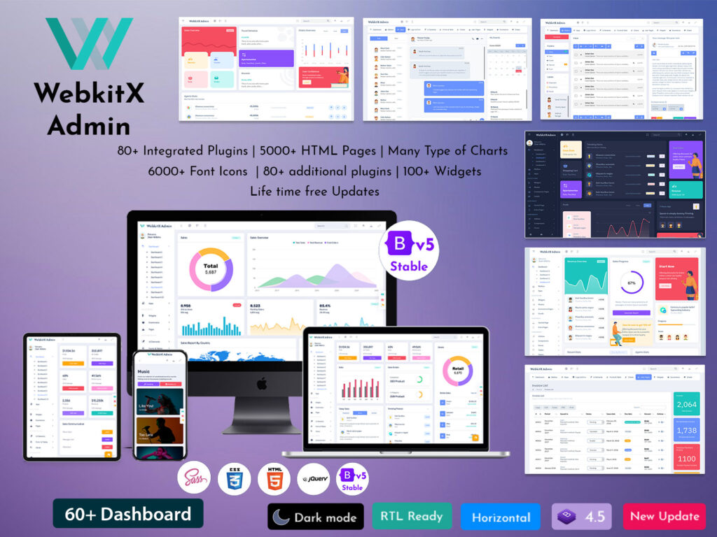WebkitX-Bootstrap-Admin-Template - MultiPurpose Themes