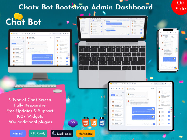 Chatx Bot Bootstrap Admin Dashboard - MultiPurpose Themes
