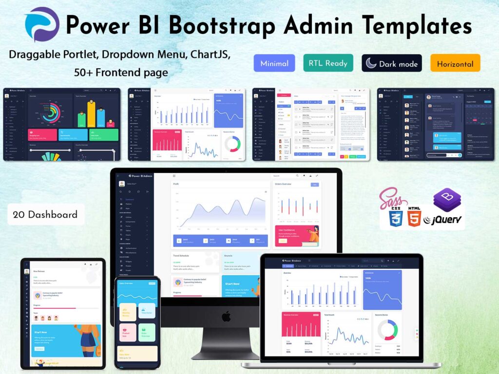 Power-BI-Bootstrap-Admin-Templates - MultiPurpose Themes