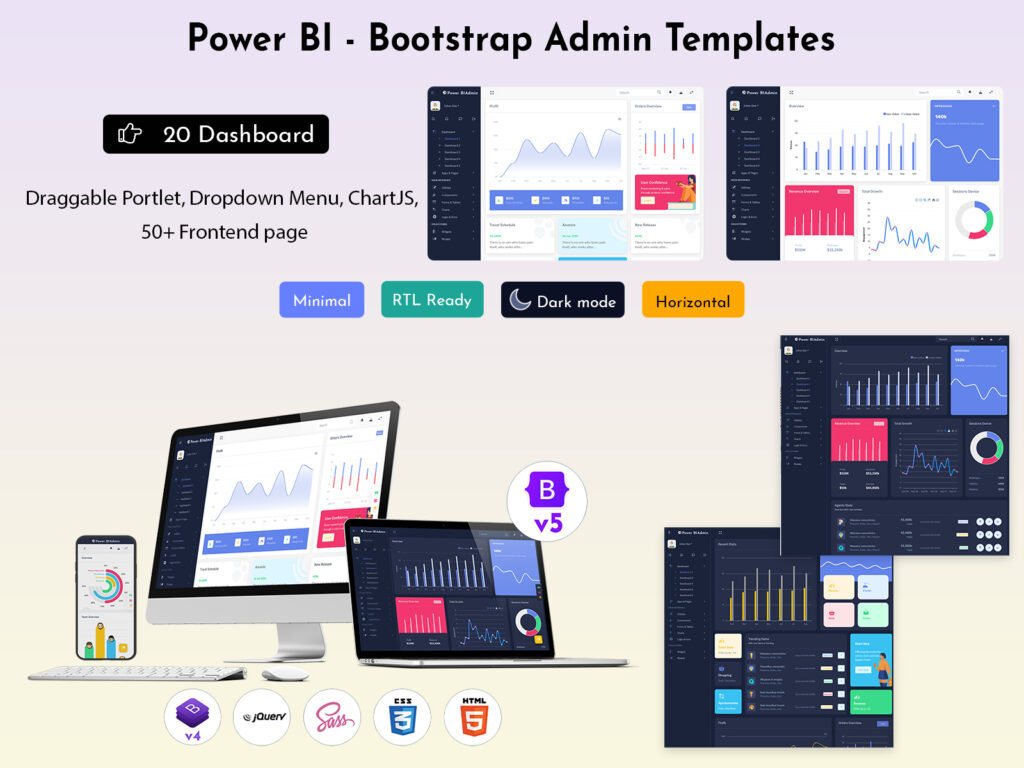 Power BI - Bootstrap Admin Templates (8) - MultiPurpose Themes