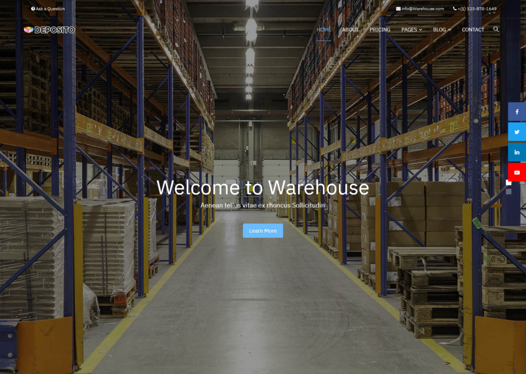 Warehouse and Logistics Dashboard on bootstrap 5 Template