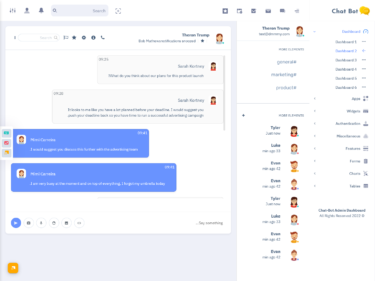 Chatbot Software Dashboard Bootstrap 5 UI framework