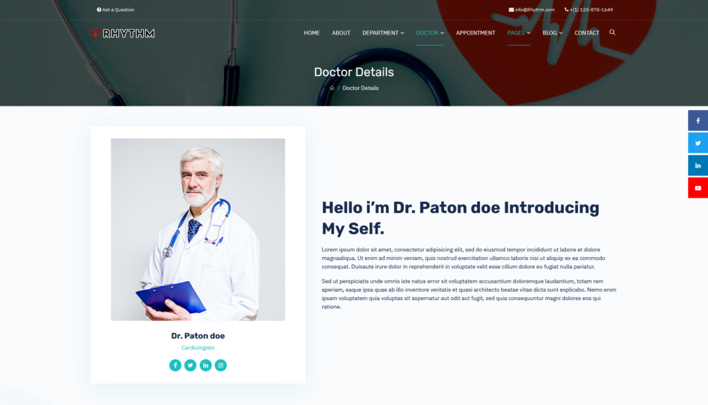 Hospital Dashboard Bootstrap 5 Template for Software